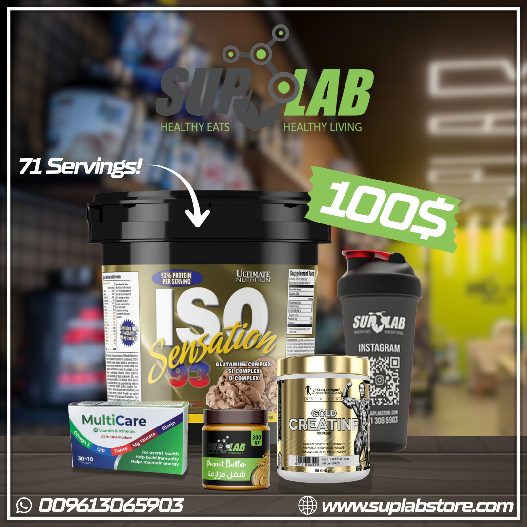 ISO Ultimate + Creatine Gold + MultiVitamin + Peanut Butter + Shaker ...